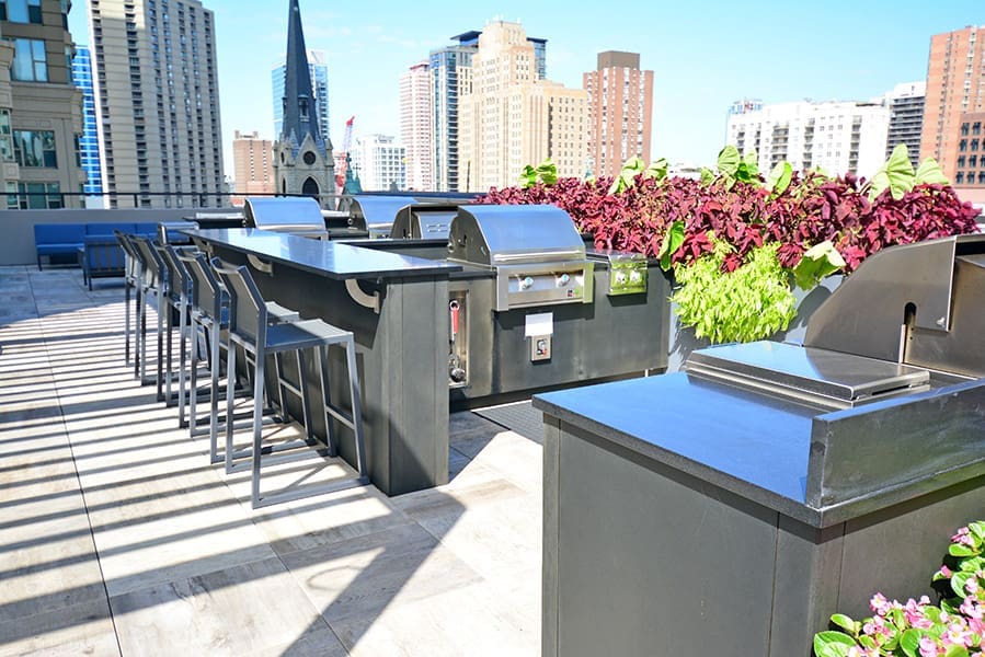 A Sun Deck Rooftop For All Condo Owners - Chicago, IL - Topiarius